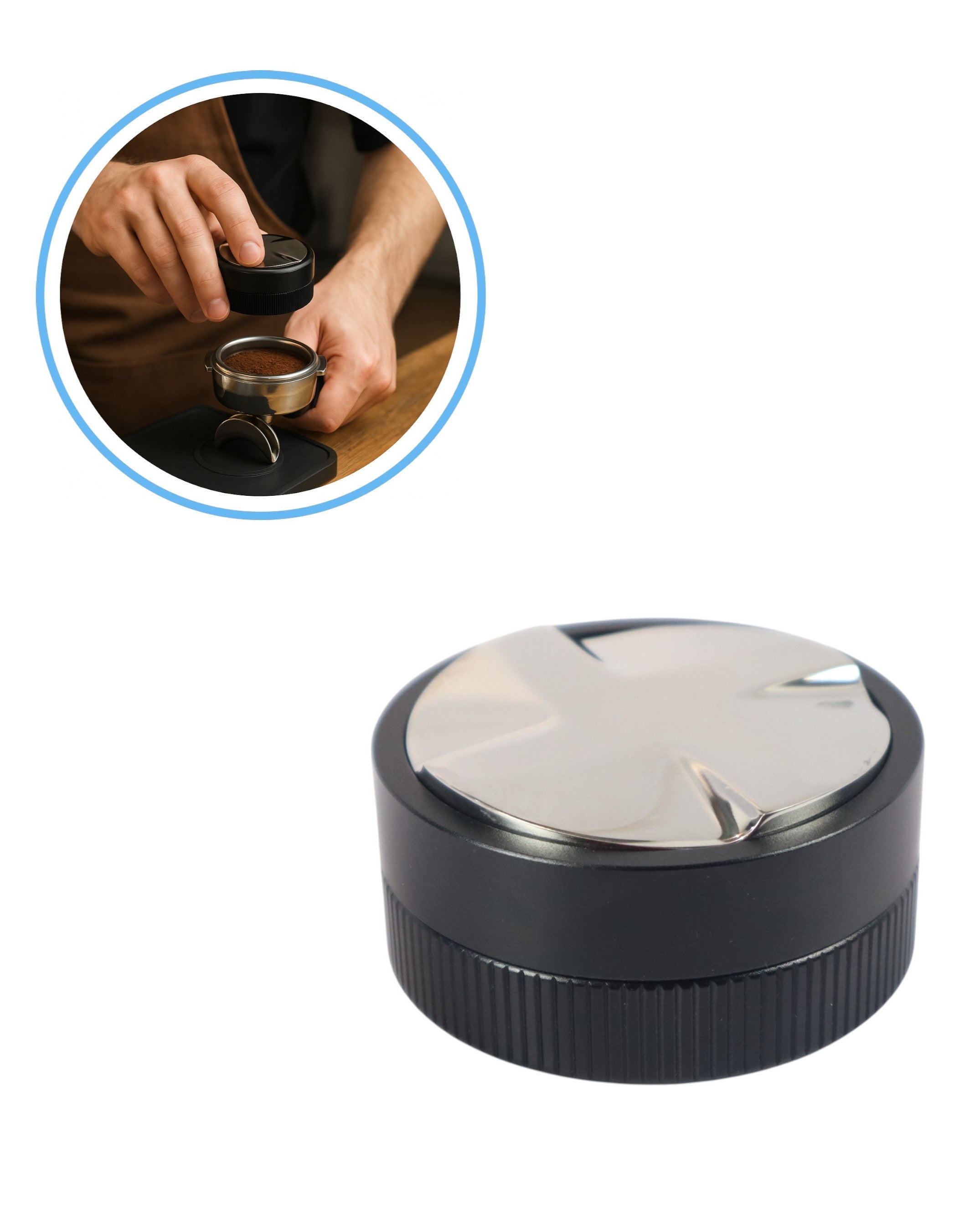 Distribuidor / Nivelador de Café 58 mm – Coffee Leveler Ajustable para ...